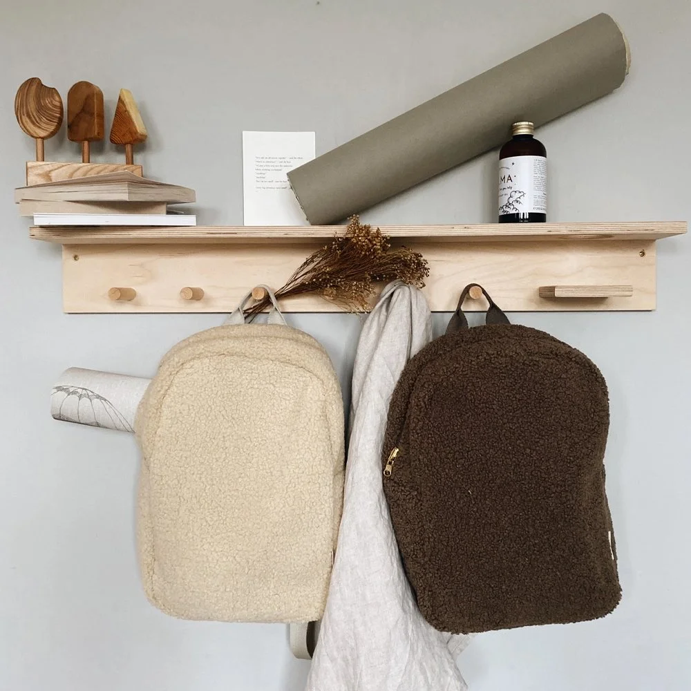 Studio Noos Chunky Midi teddy kinderrugzak ecru | 016995-Beige